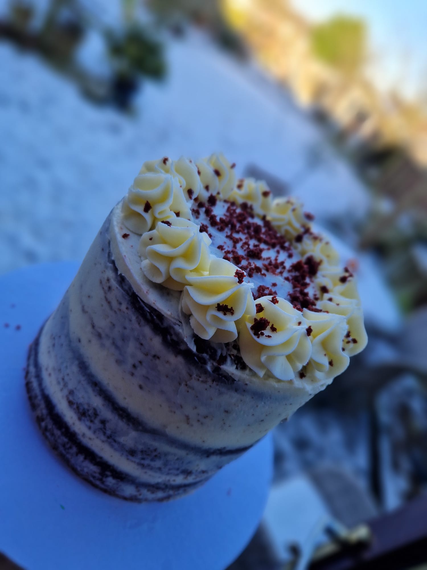 Red velvet with cream cheese frosting – Yorkshire Cakes